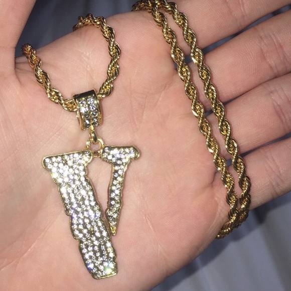 VLONE | Accessories | Vlone Iced Out Pendant Chain | Poshmark